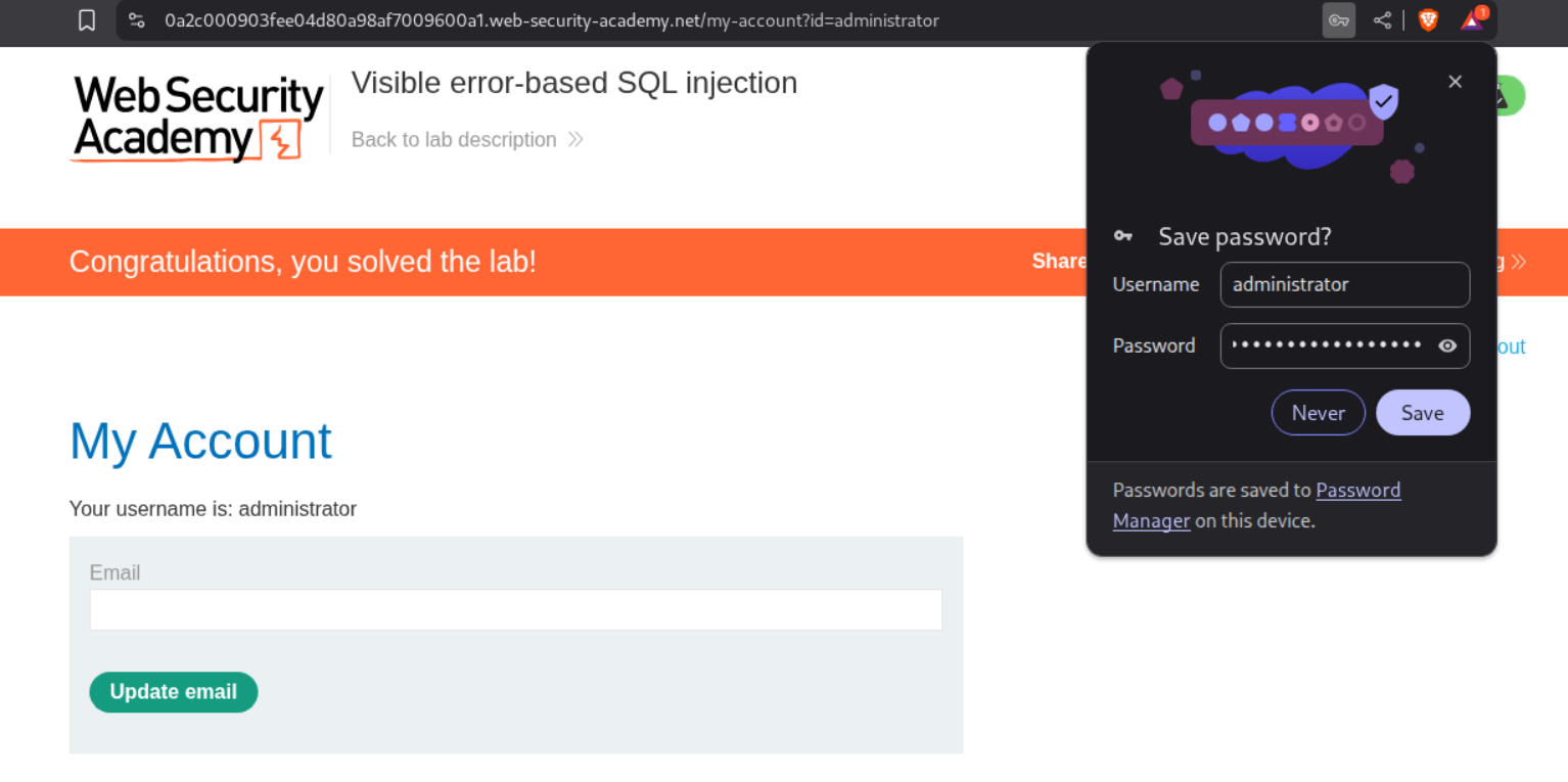 Walkthrough - SQLi Portswigger labs | Yash's CyberSec blog